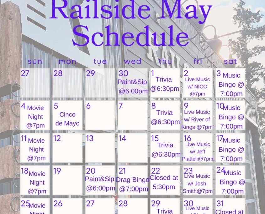 Brewery in Kelowna located on the Railtrail - pay a visit to Railside!